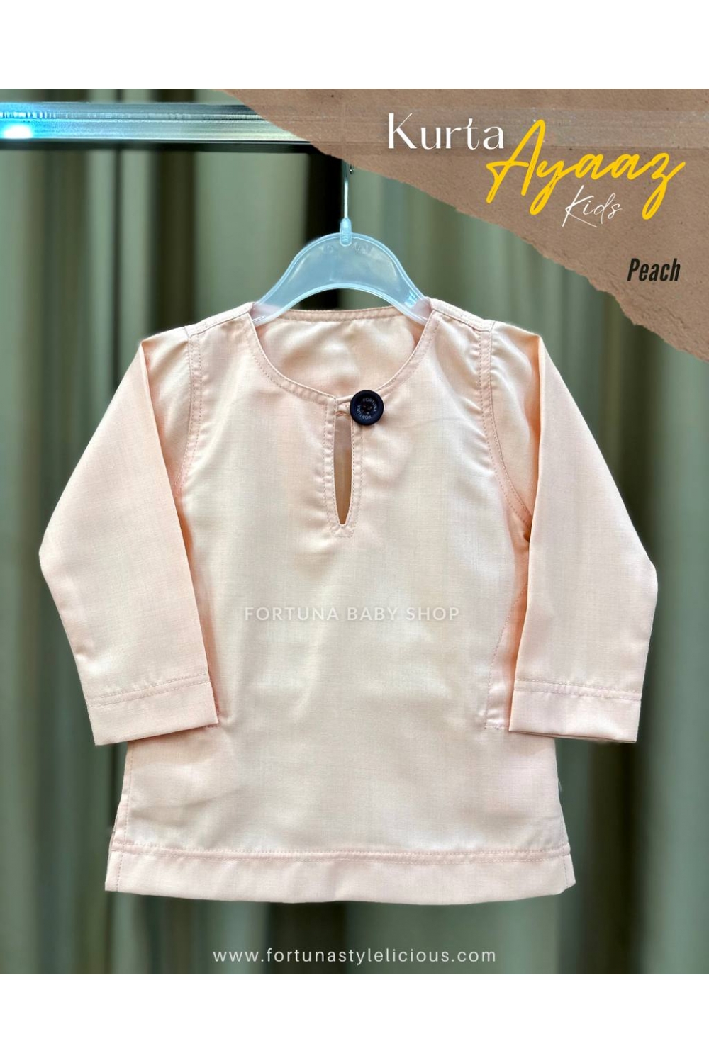 Kurta Ayaaz Kids - Peach